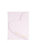 Pink Heart Journal Notebook | Pink and Gold Journal | Pink Heart Shaped ...