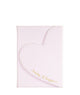 Pink Heart Journal Notebook | Pink and Gold Journal | Pink Heart Shaped ...