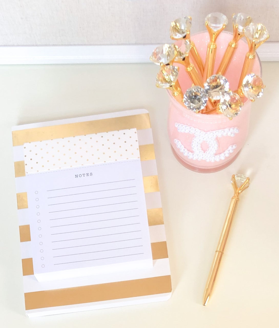 Gold Dot Notepad | Gold Polka Dot Notes | Gold Foil Dot Notes – With ...