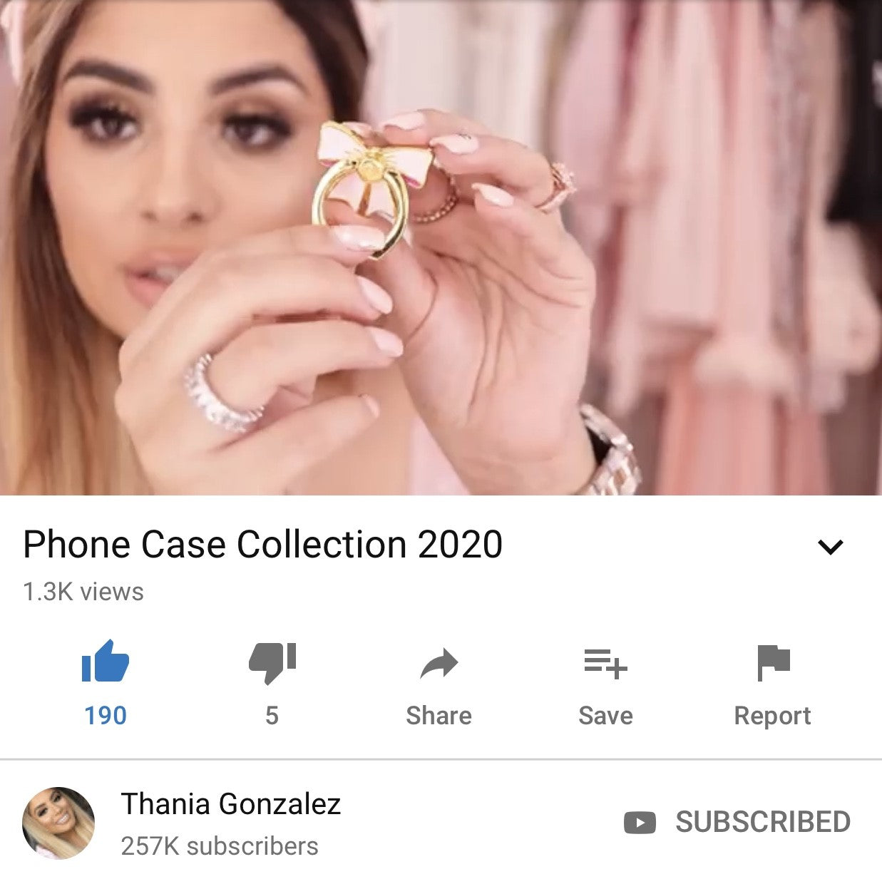 Pink Bow Phone Ring | Pink and Gold Bow Phone Holder Ring | Pink Bow ...